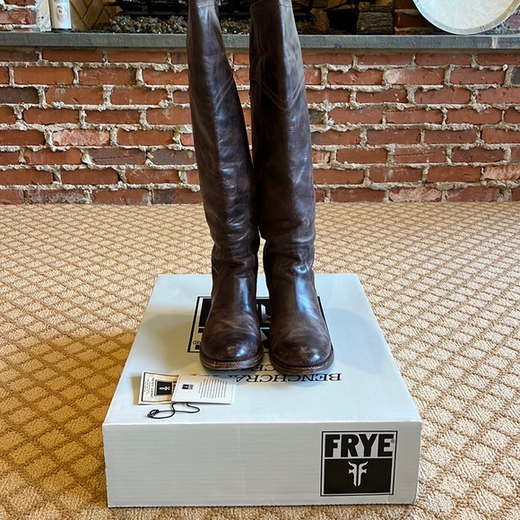Frye | Shoes | Frye Jane Tall Cuff Boot In Dark Brown Size 1 | Poshmark